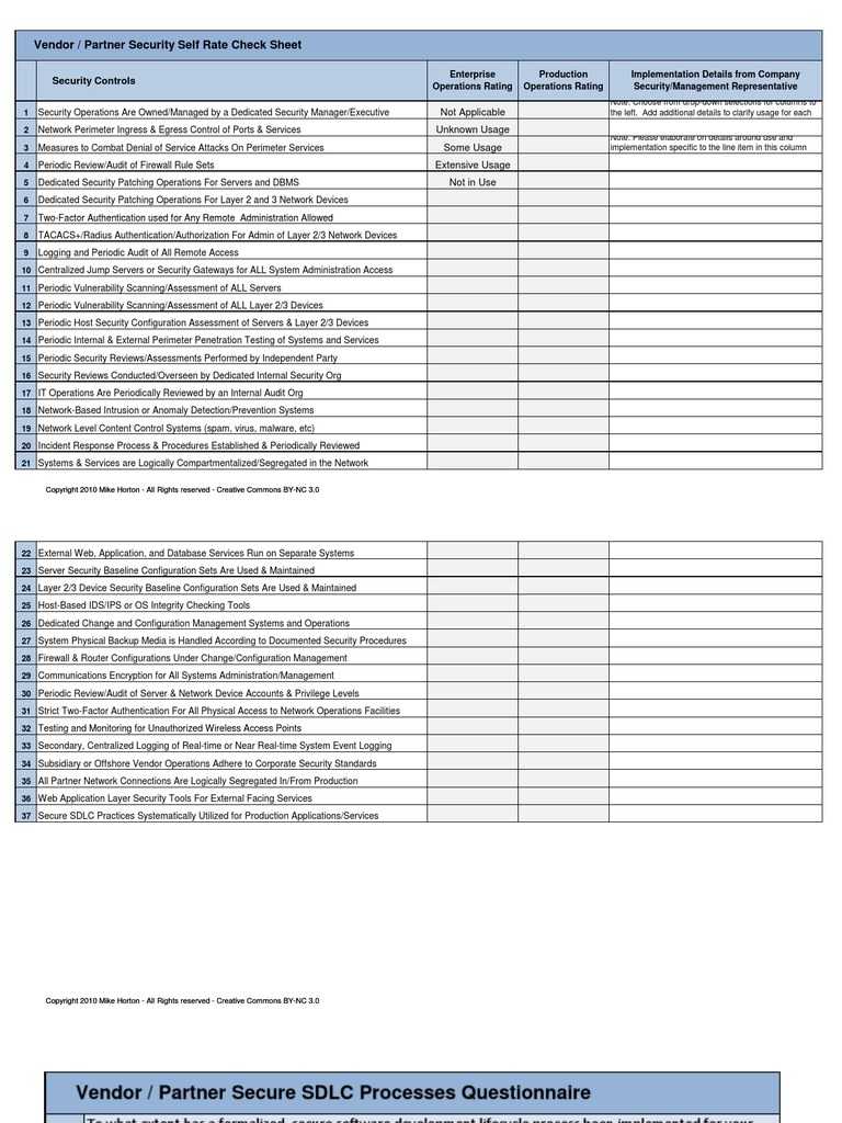 Security Health Check Workbook v3 | PDF | Computer Security | Security