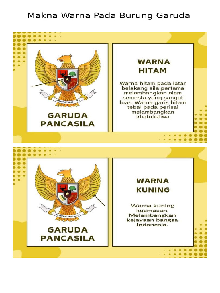 Makna Warna Pada Burung Garuda | PDF