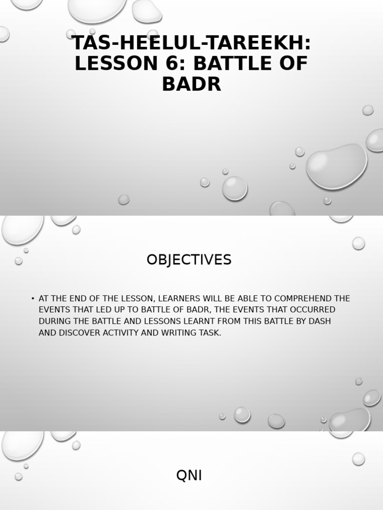 Battle of Badr (1) (2) | PDF