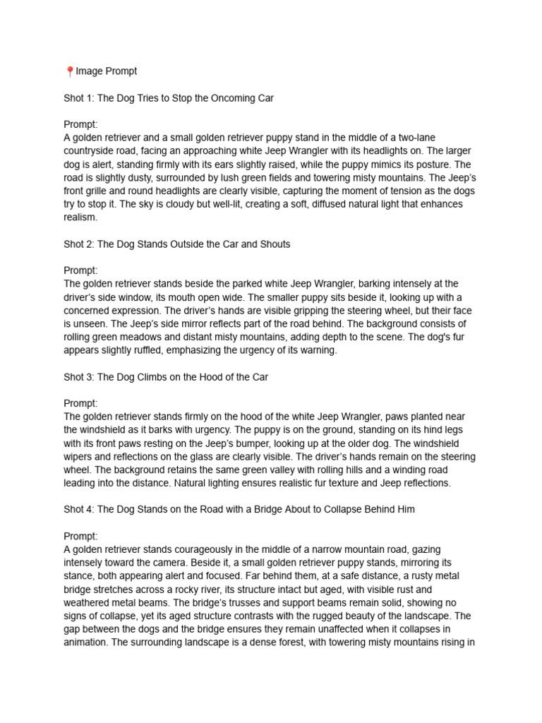 Golden Retrievers' Dramatic Adventure | PDF | Headlamp