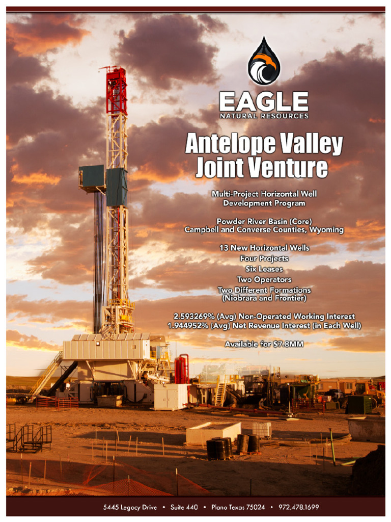 Antelope Valley JVBook | PDF | Natural Gas | Oil Well