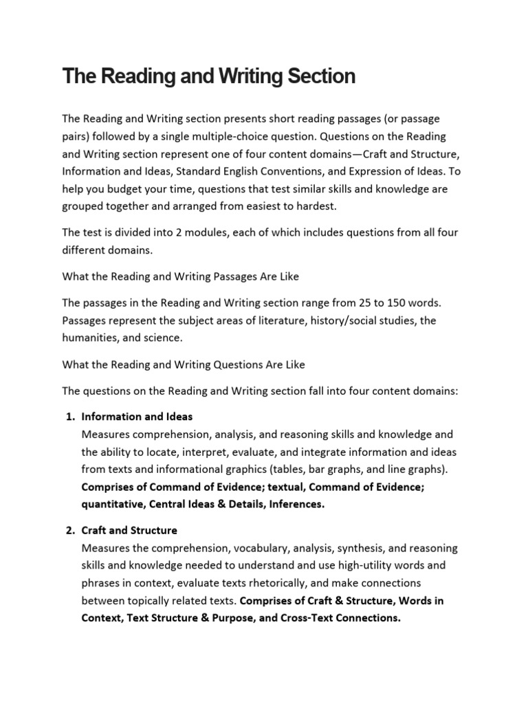 New SAT Notes Complete | PDF | Reading Comprehension