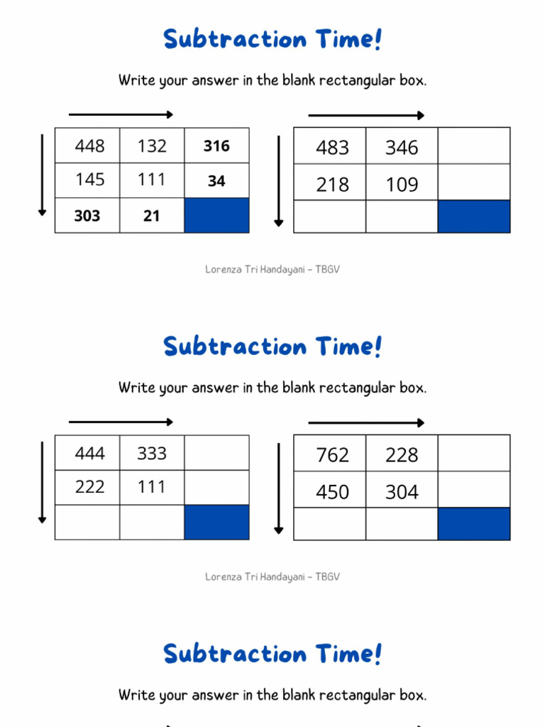 More Subtraction PPT | PDF