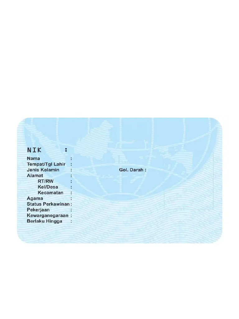 Pdfcoffee Com Format KTP Kosong Untuk Edit 0jpg 800519 PDF Free | PDF