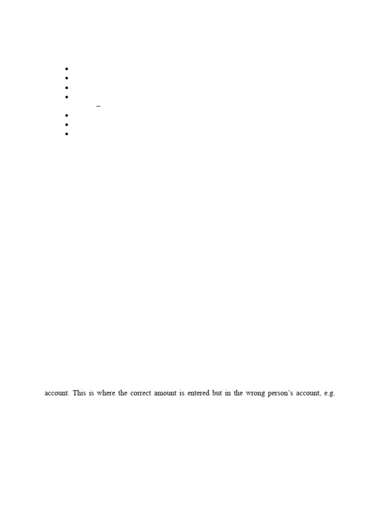 Location And Correction Of Accounting Errors Pdf Debits And Credits