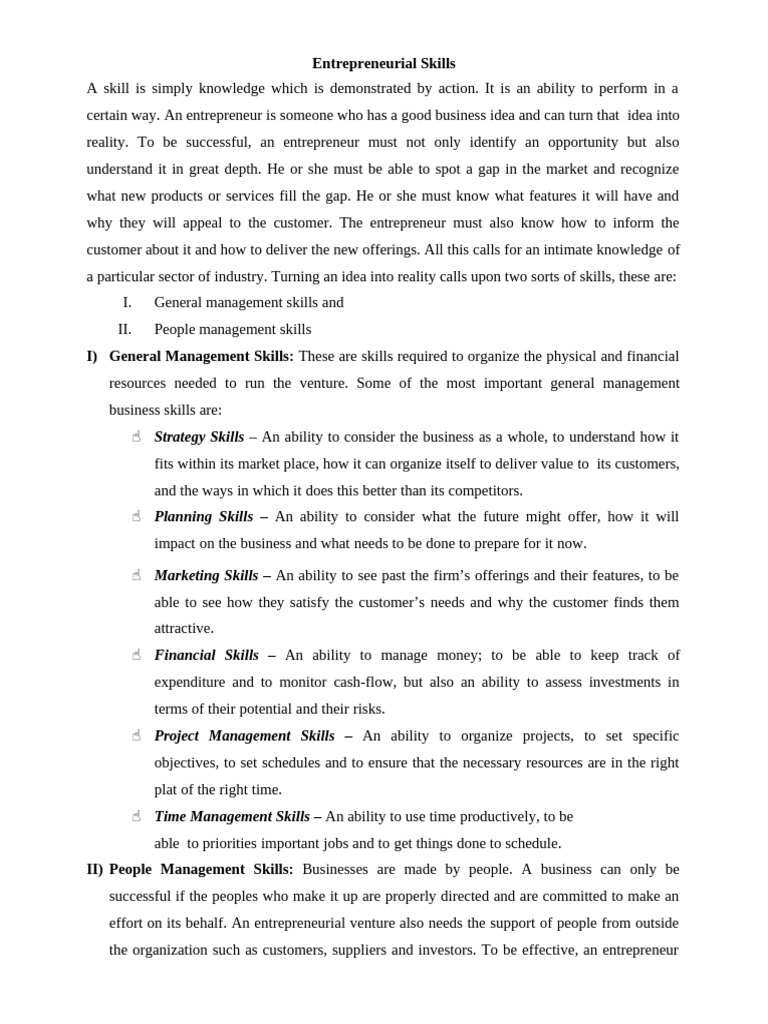 Entrepreneurship Notes 2 | PDF | Entrepreneurship | Economies