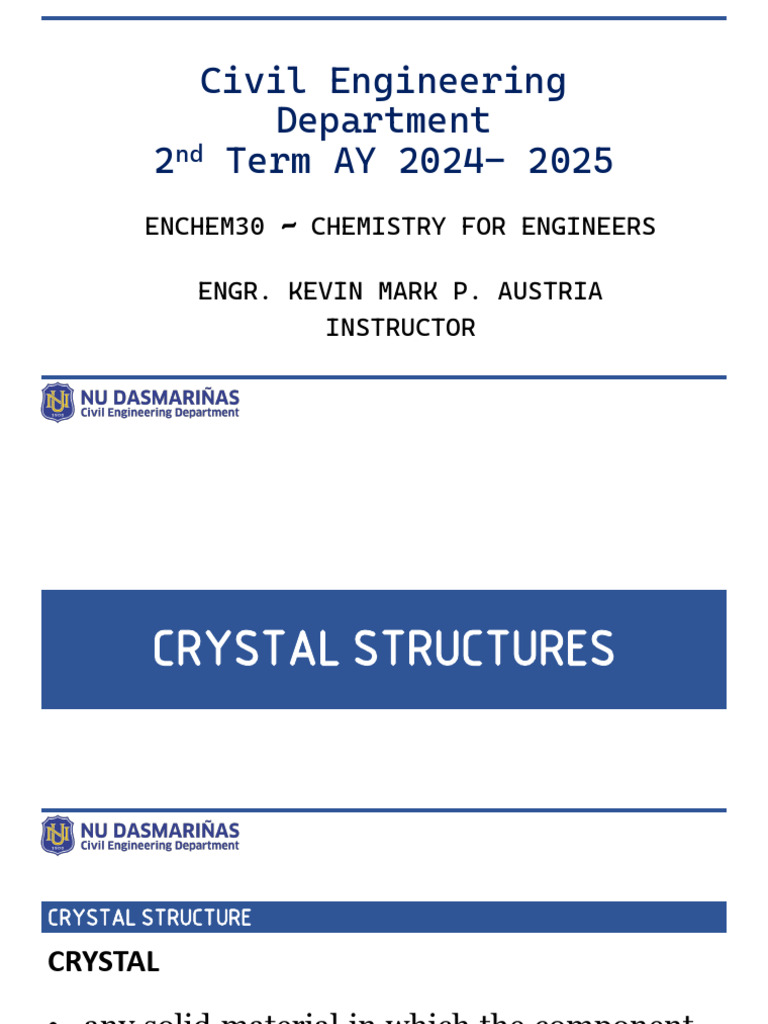 Understanding Crystal Structures | PDF | Crystal Structure | Crystal