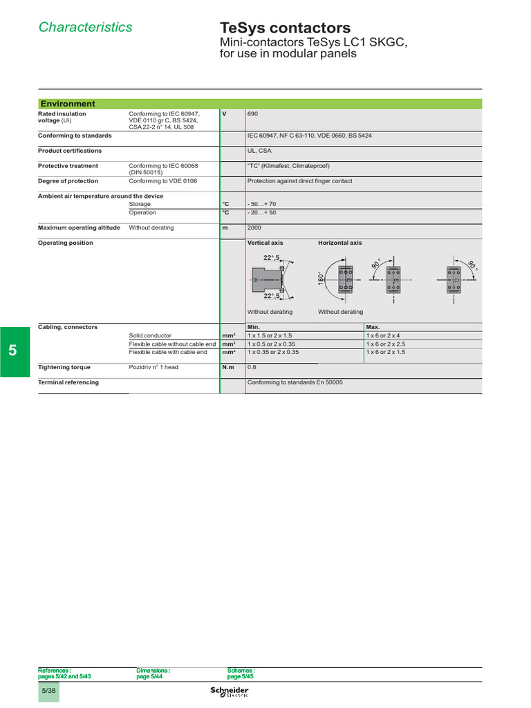 Schneider Contactor Catalogue - 39 | PDF