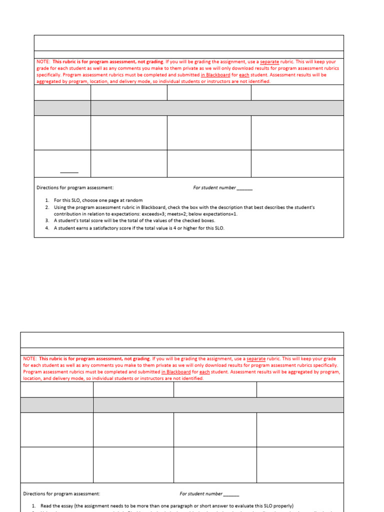 Written Communication Rubric - BUS 3382 and 4474 Rubric-4 | PDF ...