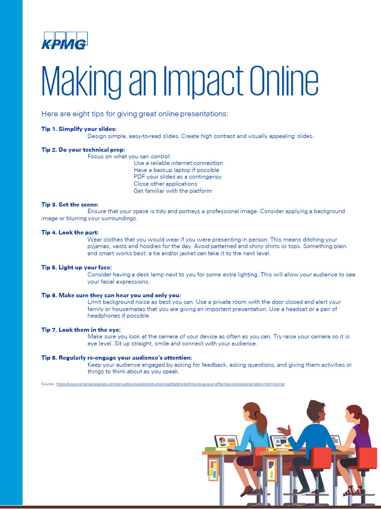 Grad Virtual Pres Skills One-Pager | PDF