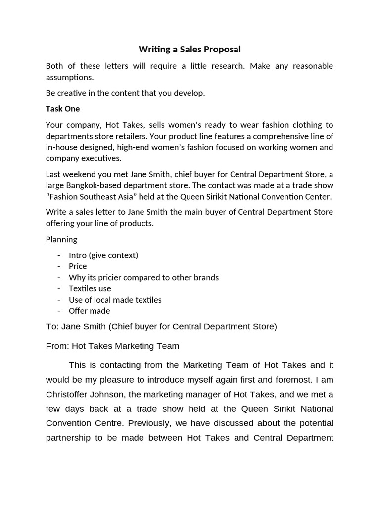 Sales Proposal Templates for Businesses | PDF | Retail | Pricing