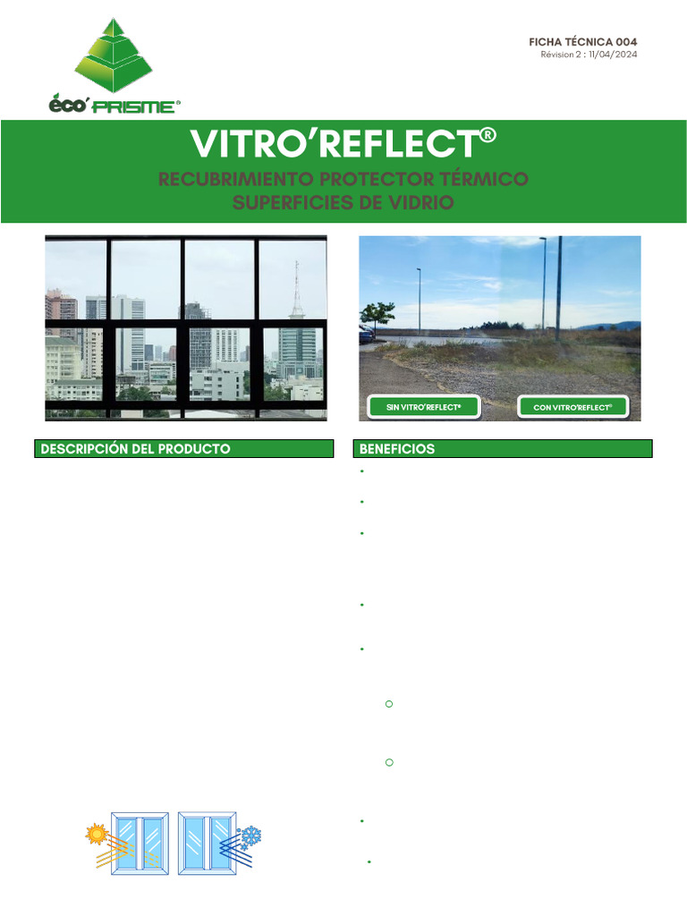 Vitro Reflect V1 - FT 11-04-24 - Esp | PDF | Ventana | Lentes