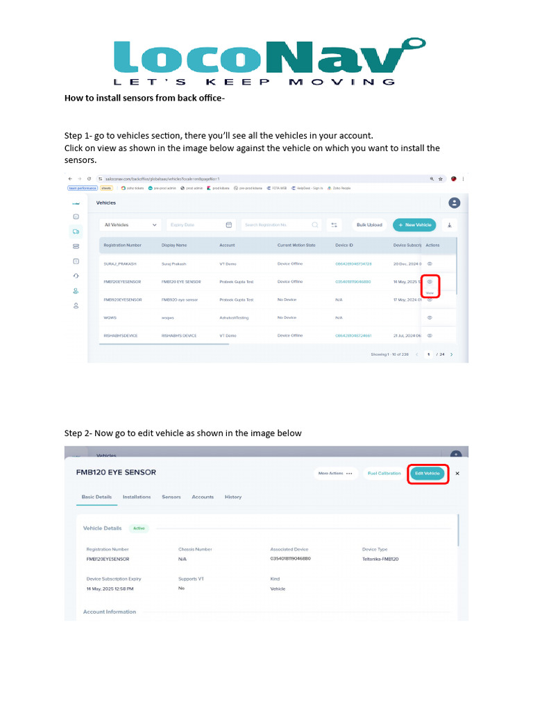 How To Install Sensors From Back Office | PDF