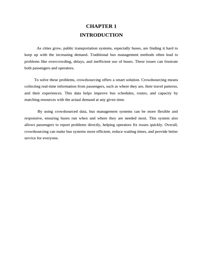 Crowdsourced Bus Management System | PDF | Crowdsourcing | Bus