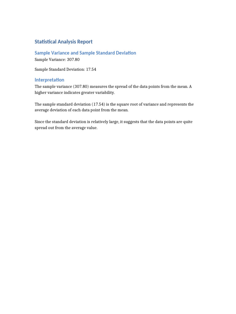 Statistical Analysis | PDF