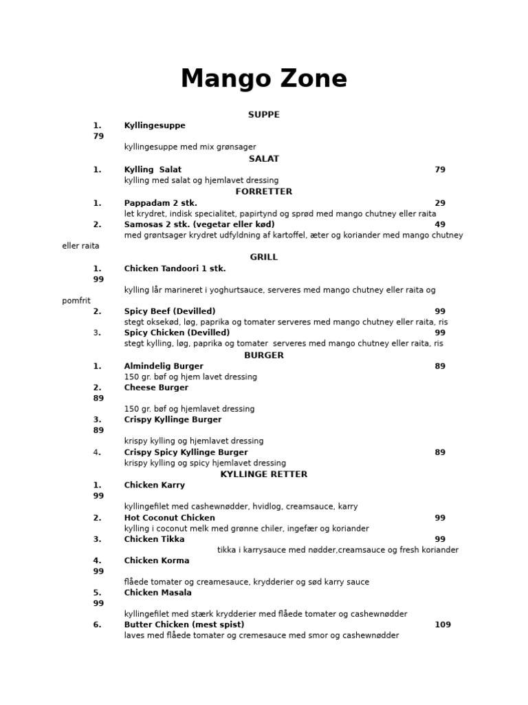 Mango Zone | PDF