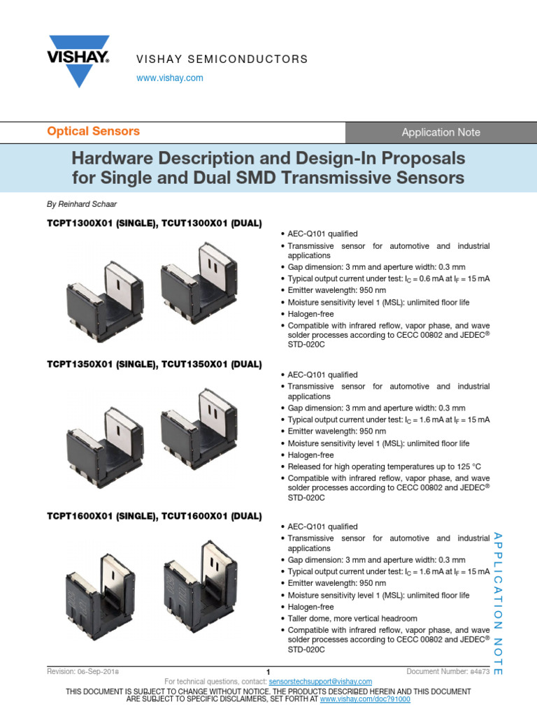 DS - Smdtransmissivesensors | PDF | Infrared | Wavelength