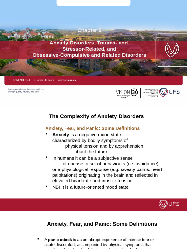 Unit 2 Chapter 5 19 02 25 | PDF | Psychological Trauma | Obsessive–Compulsive Disorder