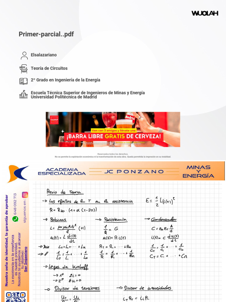 Ejs Teoria Circuitos | PDF | Ingeniería