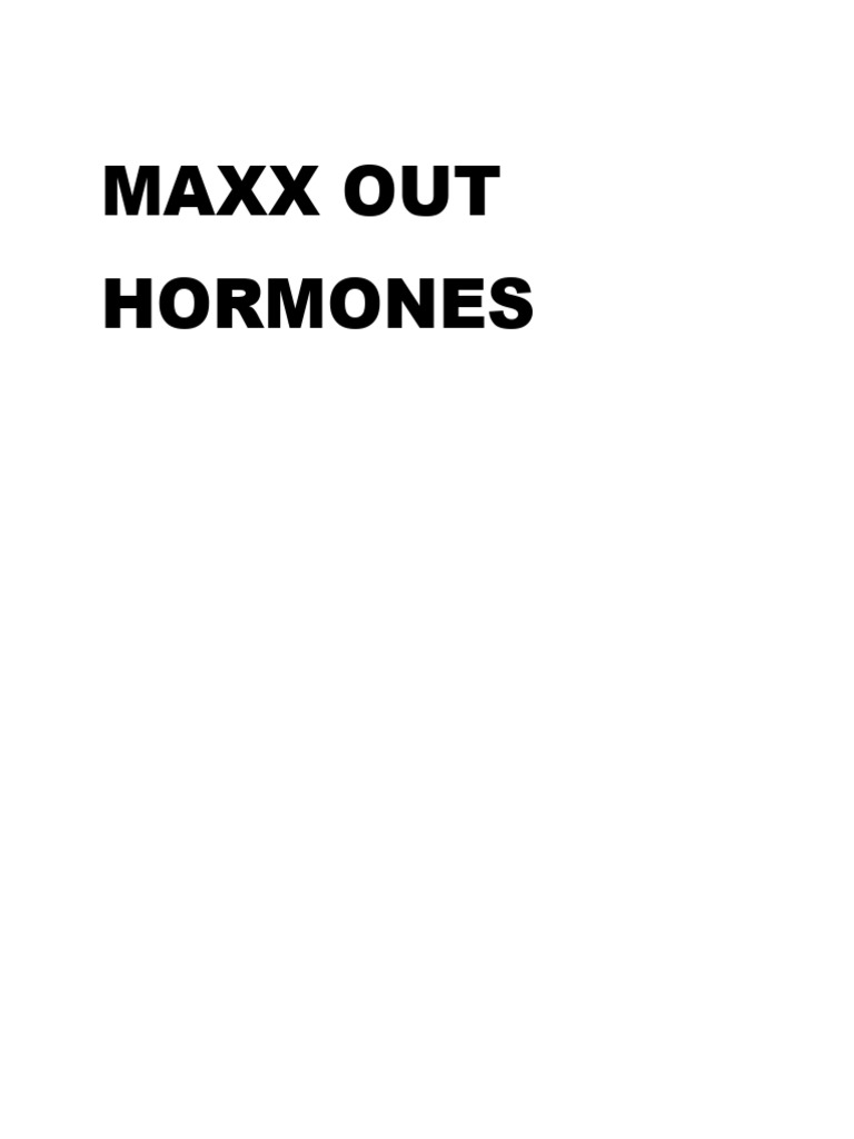 Maxx Out Hormones | PDF