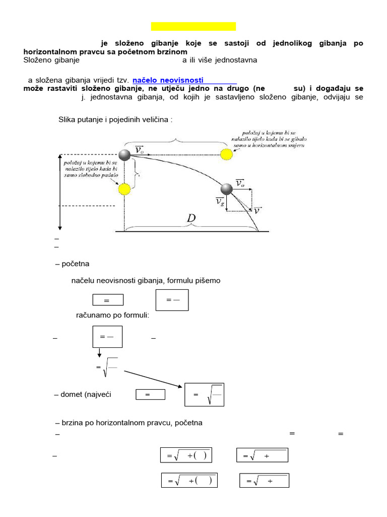 Horizontalni Hitac | PDF