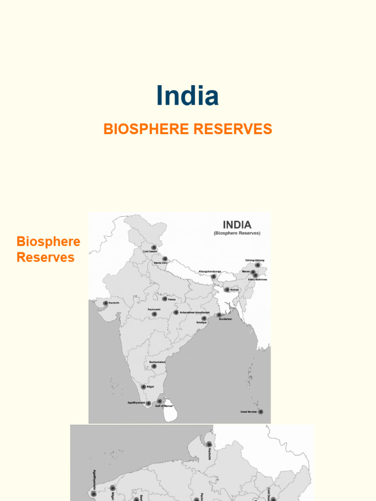 India’s Key Biosphere Reserves Overview | PDF