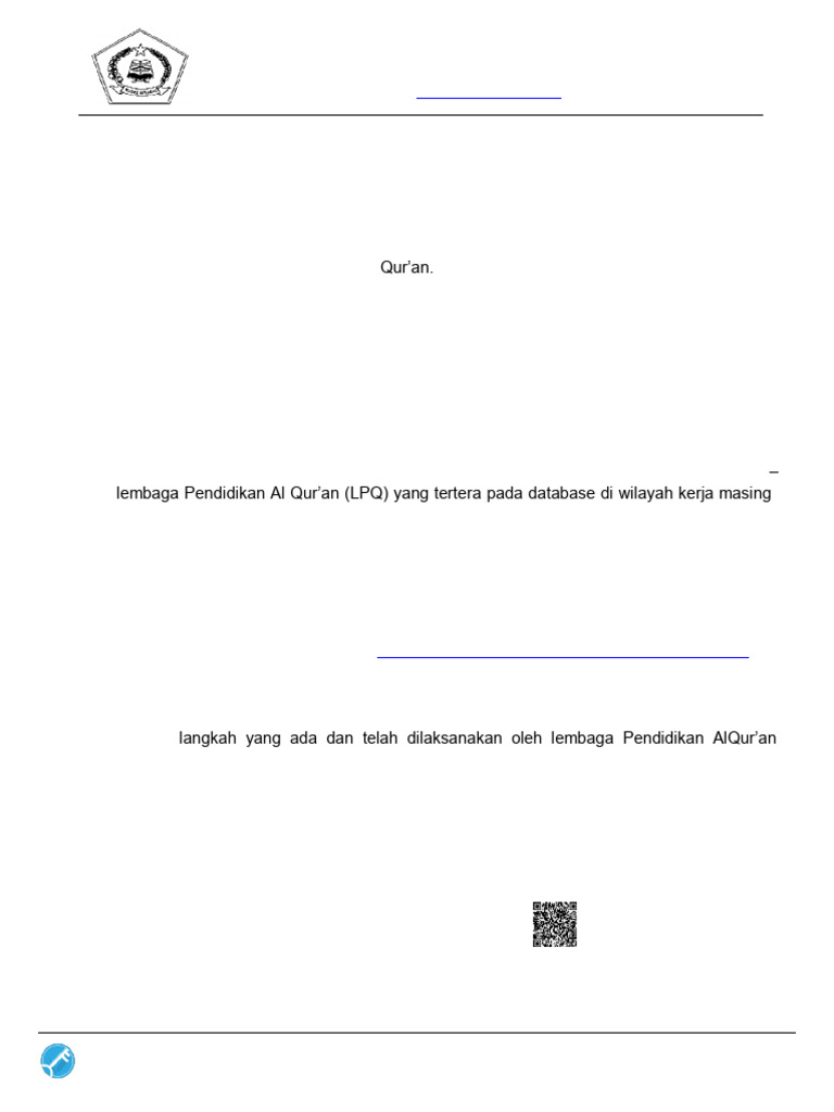 Surat Verifikasi Dan Validasi LPQ - Tte | PDF