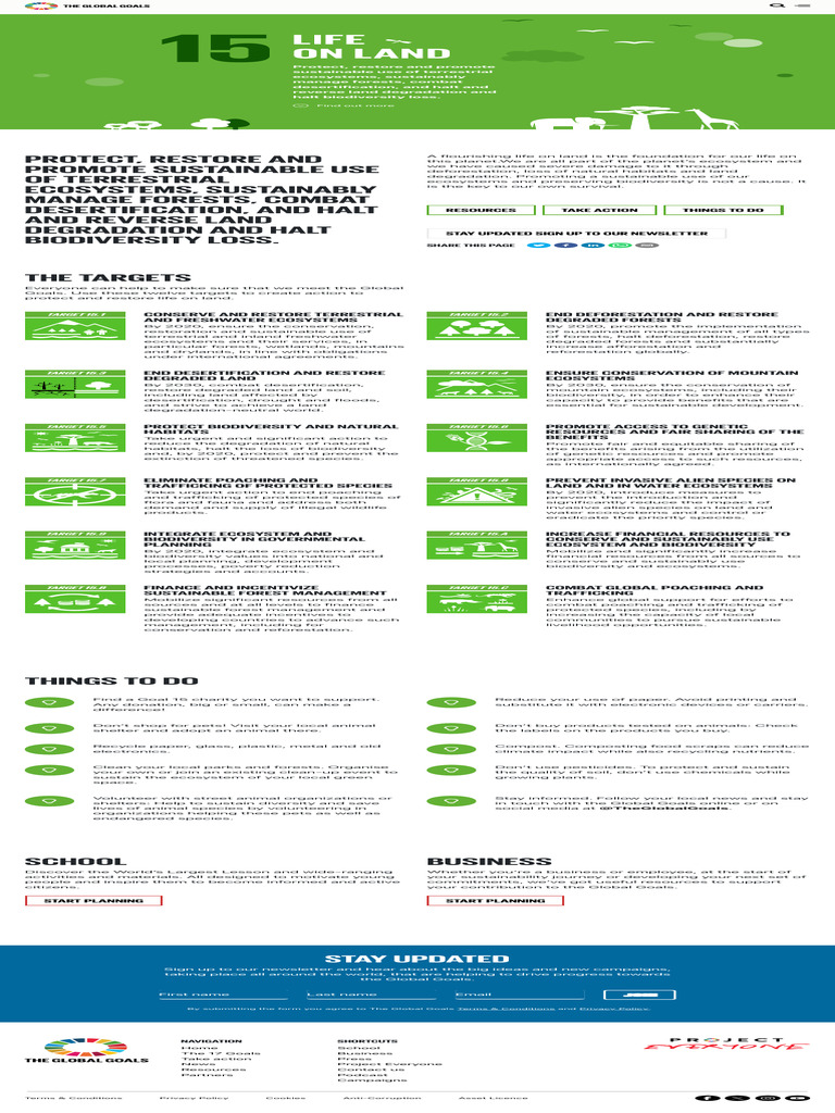 Sustainable Ecosystem Management Goals | PDF | Biodiversity ...