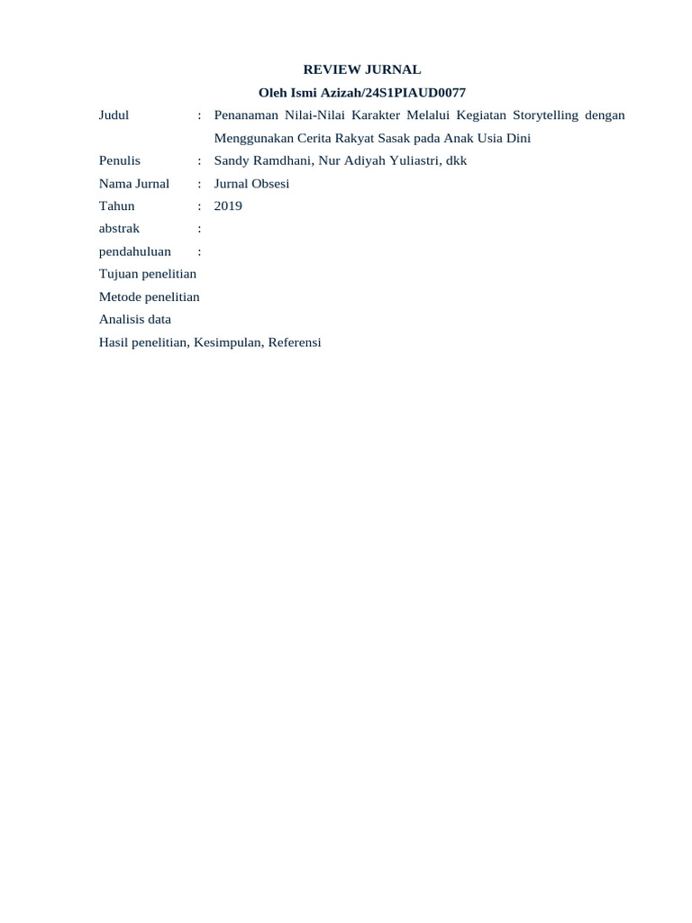 Review Jurnal Berdasarkan Sistematika Dan Gaya Selingkung | PDF