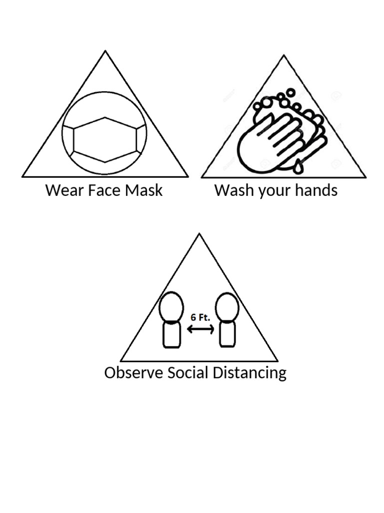Wear Face Mask Wash Your Hands | PDF