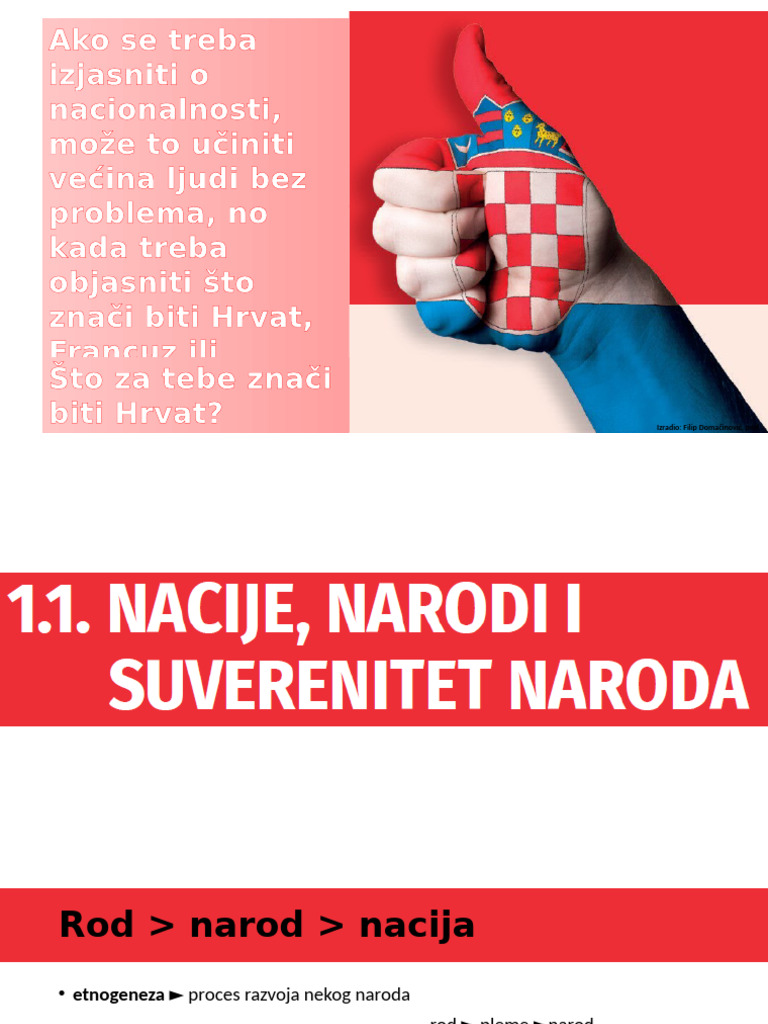 1.1. Nacije, Narodi I Suverenitet Naroda | PDF