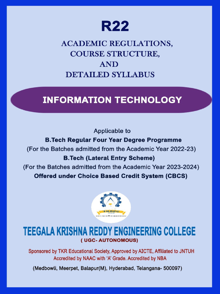 IT-R22-SYLLABUS-5-8-2024 | PDF | Eigenvalues And Eigenvectors | Integral