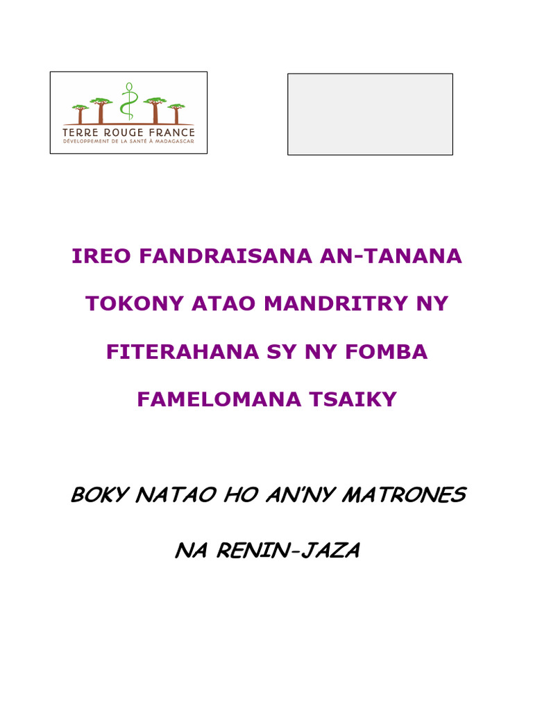 Livret Matrones en Malgache | PDF