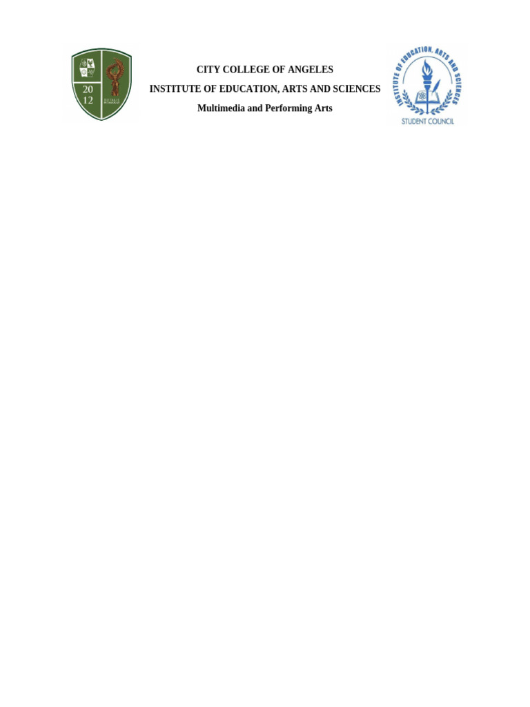 Multimedia & Performing Arts at City College | PDF