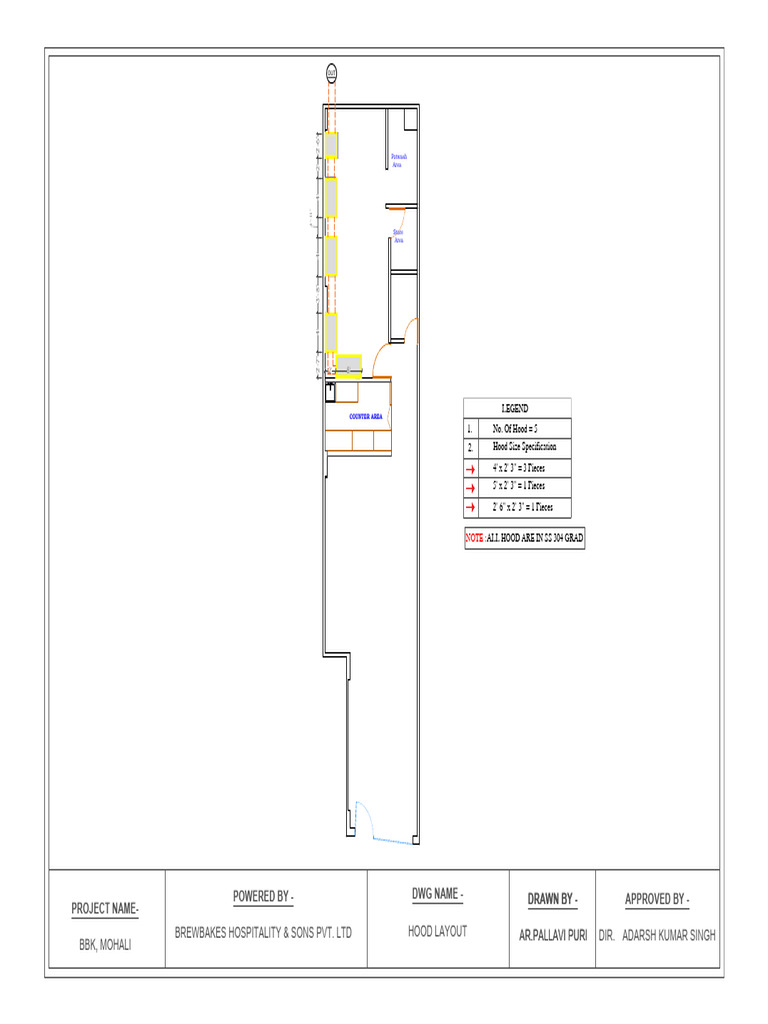 Hood Layout for BBK Mohali Project | PDF