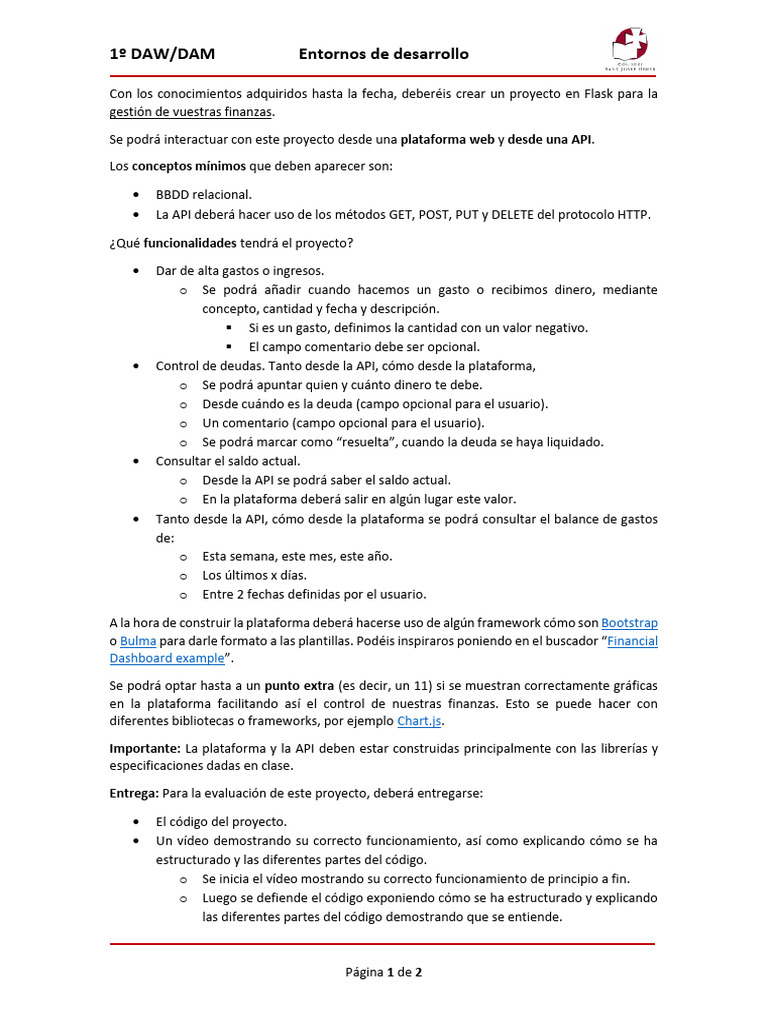 06A - API Finanzas | PDF | Informática | Ingeniería de software