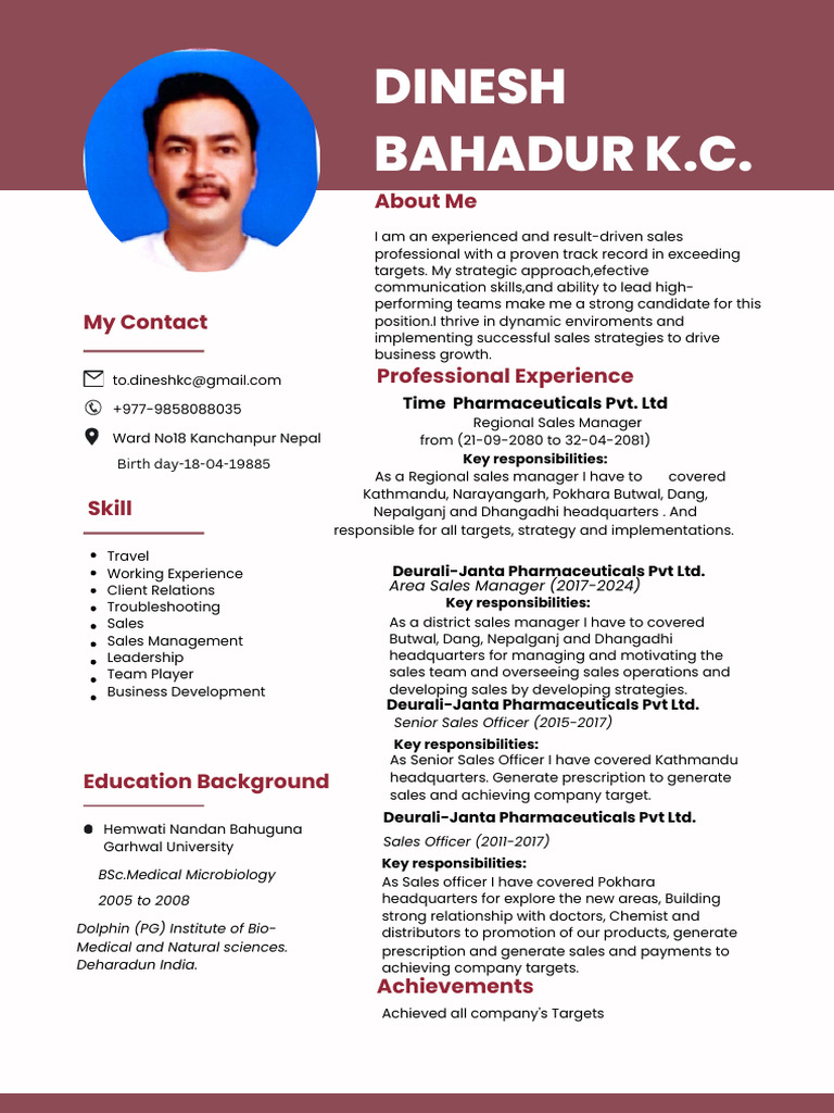 Dinesh Cv.new | PDF