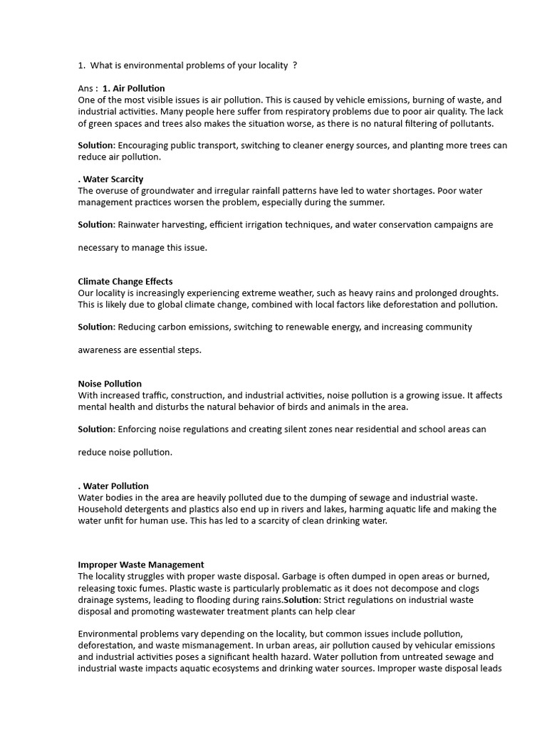 Journal Paper Ans .... PDF 2 | PDF | Climate Change | Water Pollution