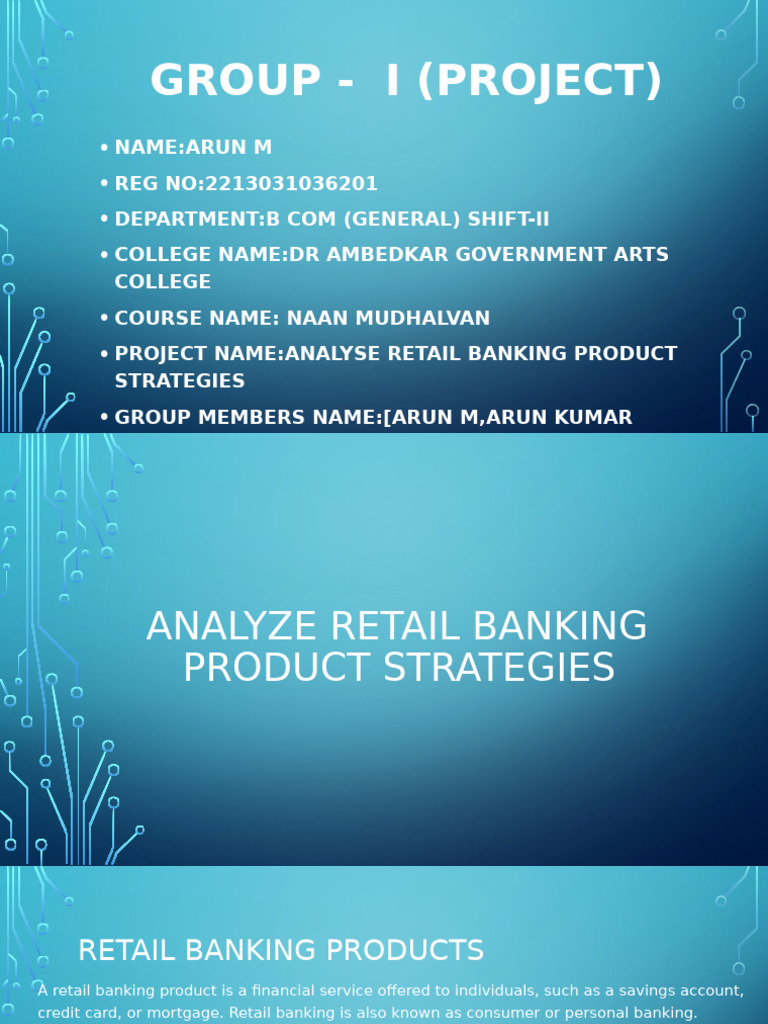 Arun | PDF | Banks | Retail