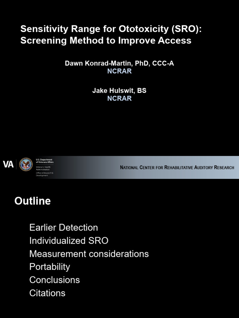 Sro Primer | PDF | Hearing | Sensitivity And Specificity