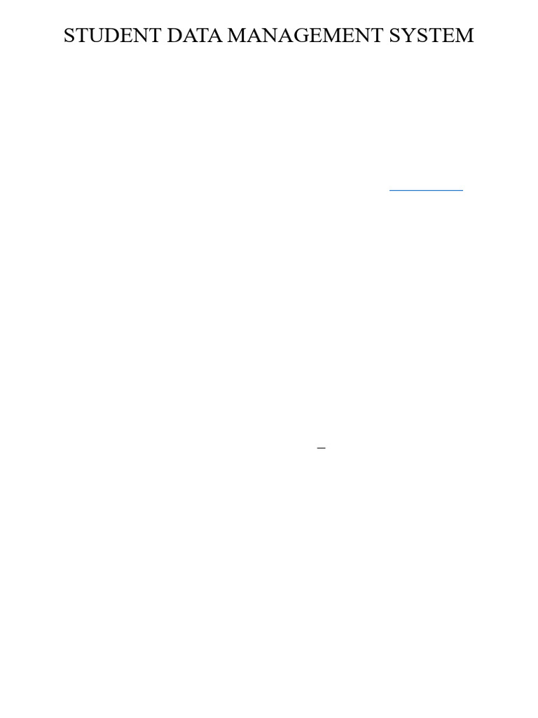 IEEE Template For Student Data Management | PDF | Databases | Graphical User Interfaces