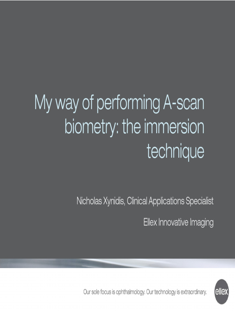 3 - N.Xynidis - My Way of Performing A Scan Biometry - The Immersion ...