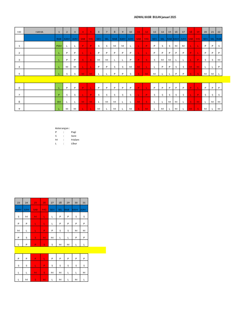 Jadwal Des | PDF