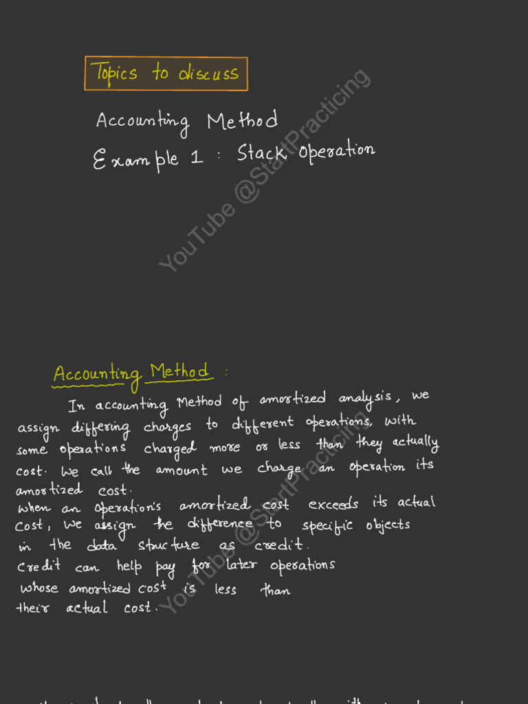 Accounting Method Stack Operation | PDF