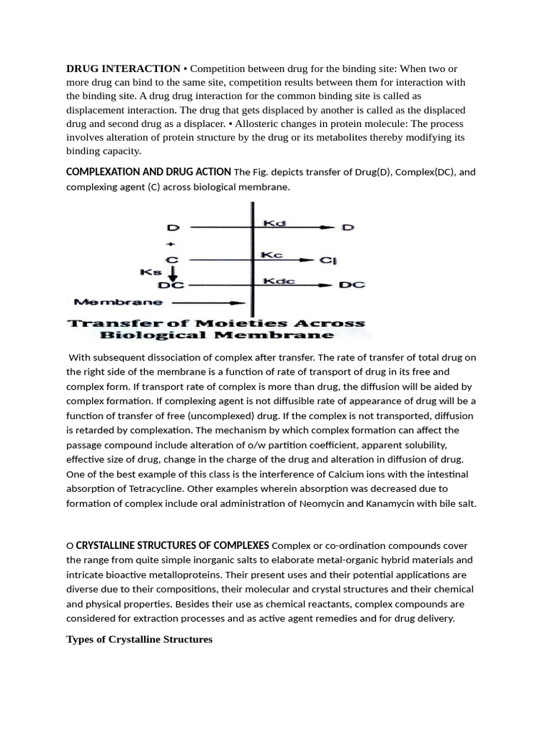 COMPLEXATION | PDF | Crystal Structure | Crystal