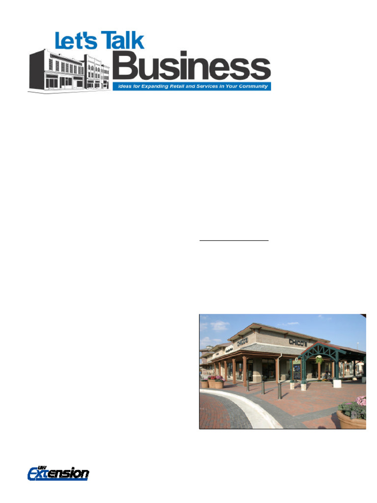 Lifestyle Retail Centers | PDF | Retail | Shopping Mall