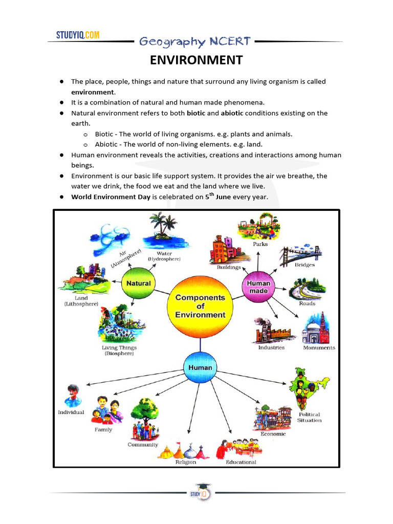 7th Class - Our Environment | PDF | Atmosphere Of Earth | Rock (Geology)