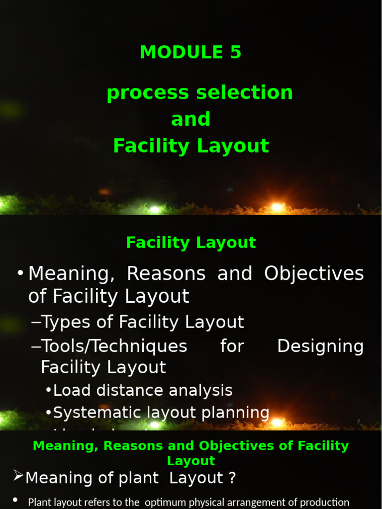 Facility Layout and Design Strategies | PDF | Warehouse | Production ...