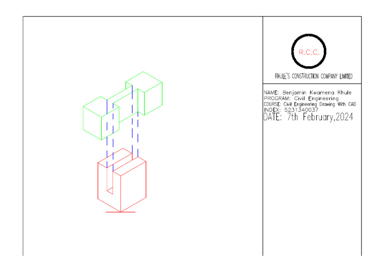 Civil Engineering CAD Assignment 2-Model | PDF