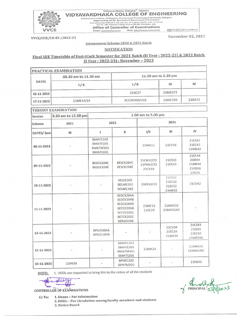 SEE-Timetable-Fast-track-for-2021-2022-batches- | PDF
